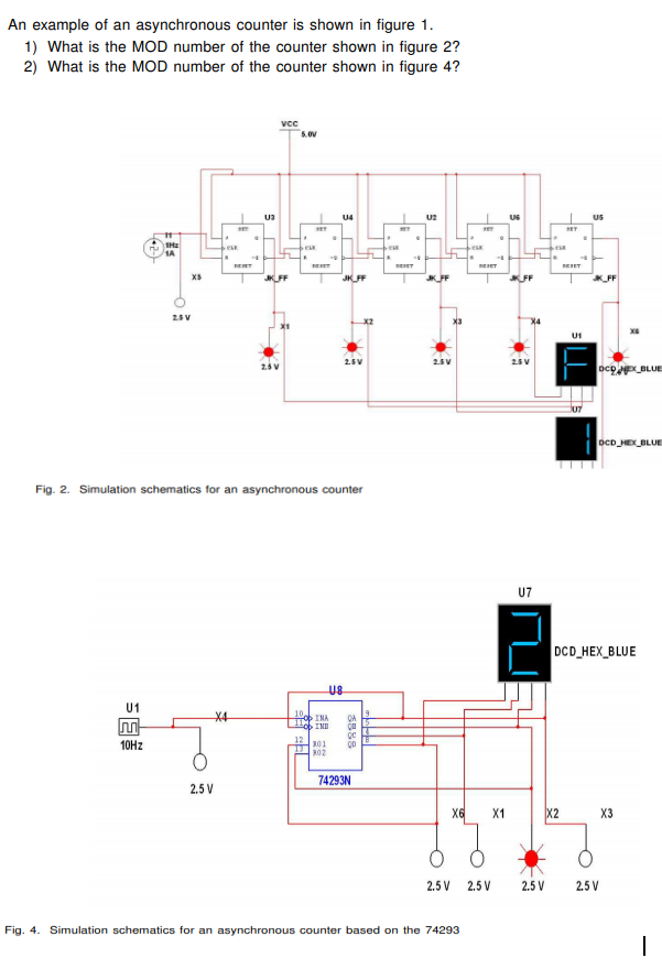 Solved An example of an asynchronous counter is shown in | Chegg.com