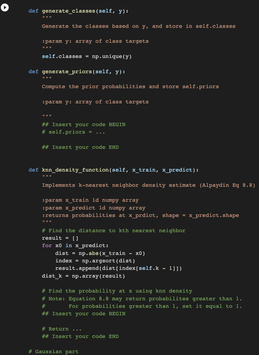 Solved FIll in the code where it is marked #Insert your code | Chegg.com