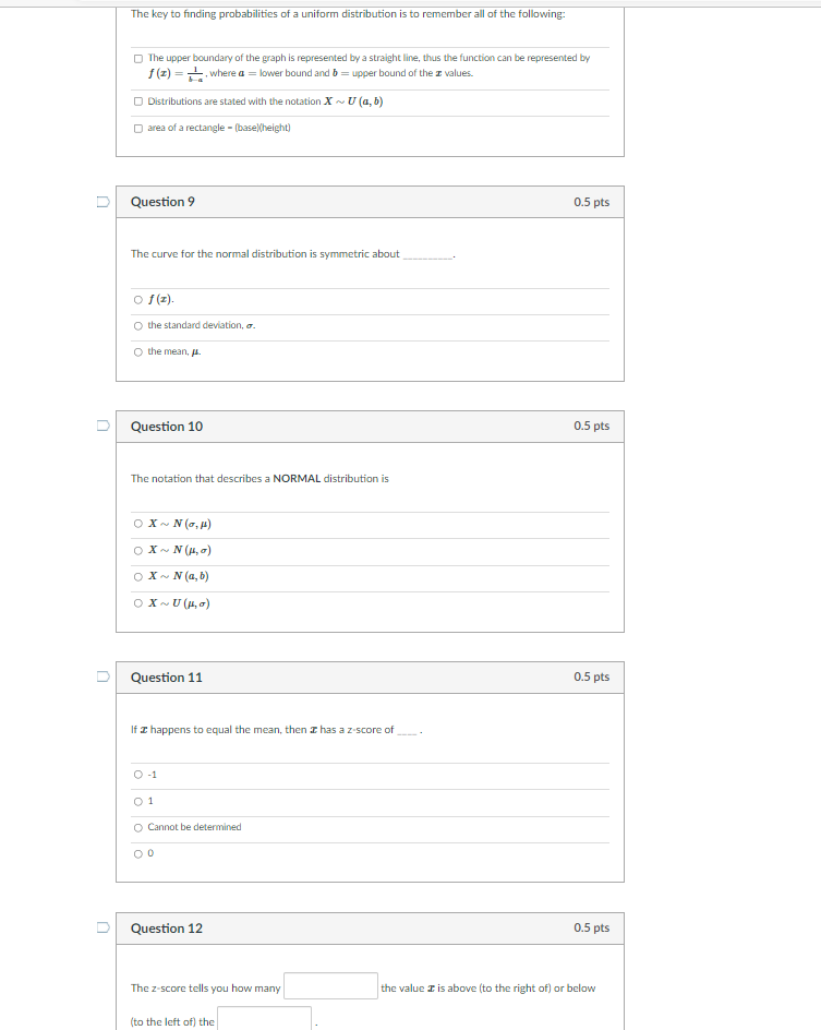 Solved The key to finding probabilities of a uniform | Chegg.com