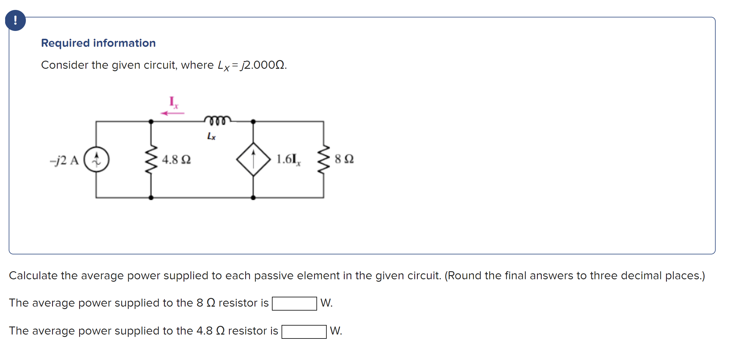 Solved !Required informationConsider the given circuit, | Chegg.com