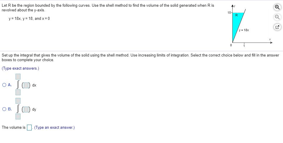 Solved Let R be the region bounded by the following curves. | Chegg.com