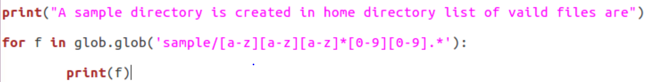 Python3.6: How to create list to print random files | Chegg.com