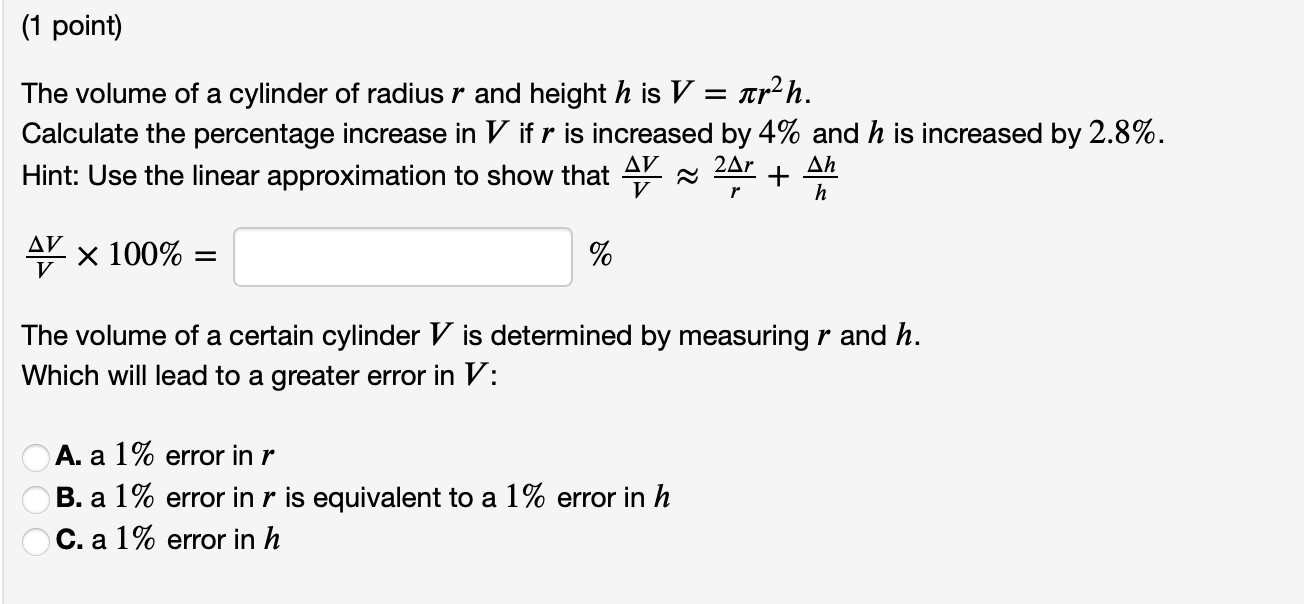 Solved (1 point) The dimensions of a closed rectangular box | Chegg.com