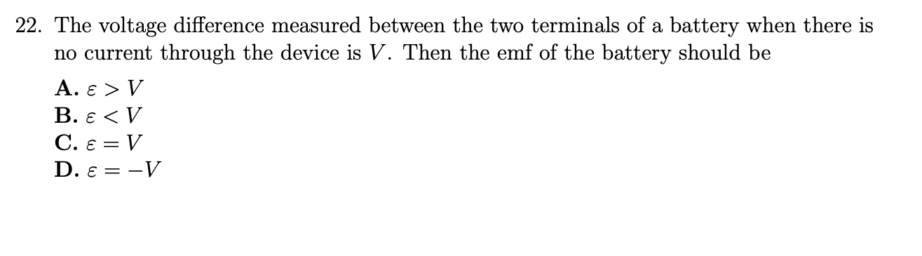Solved 2. The voltage difference measured between the two | Chegg.com