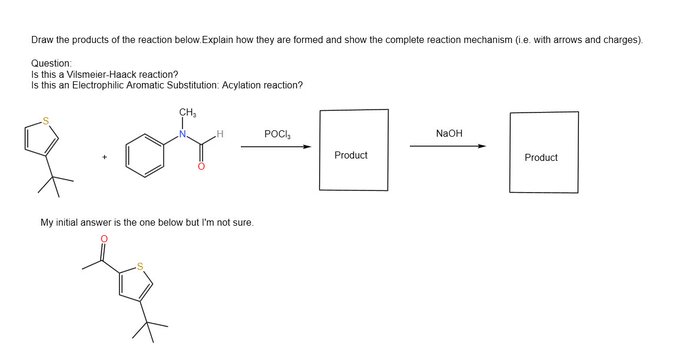Solved Draw the products of the reaction below. Explain how | Chegg.com