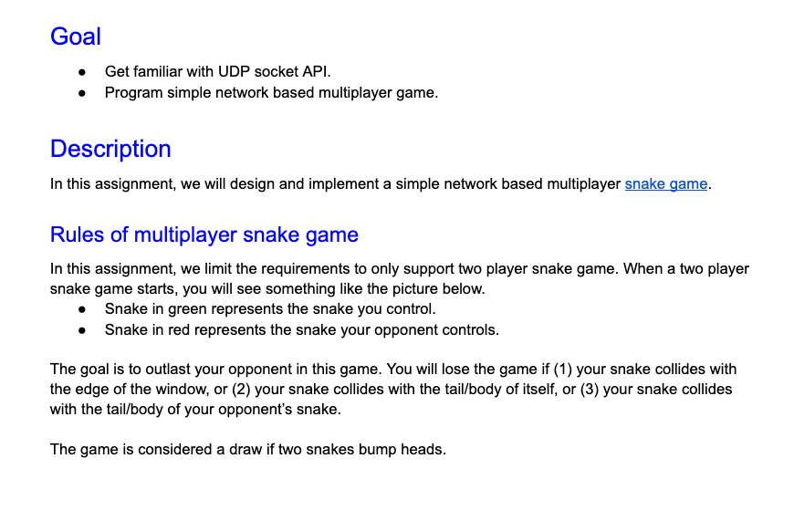 Solved Goal • Get familiar with UDP socket API. • Program | Chegg.com