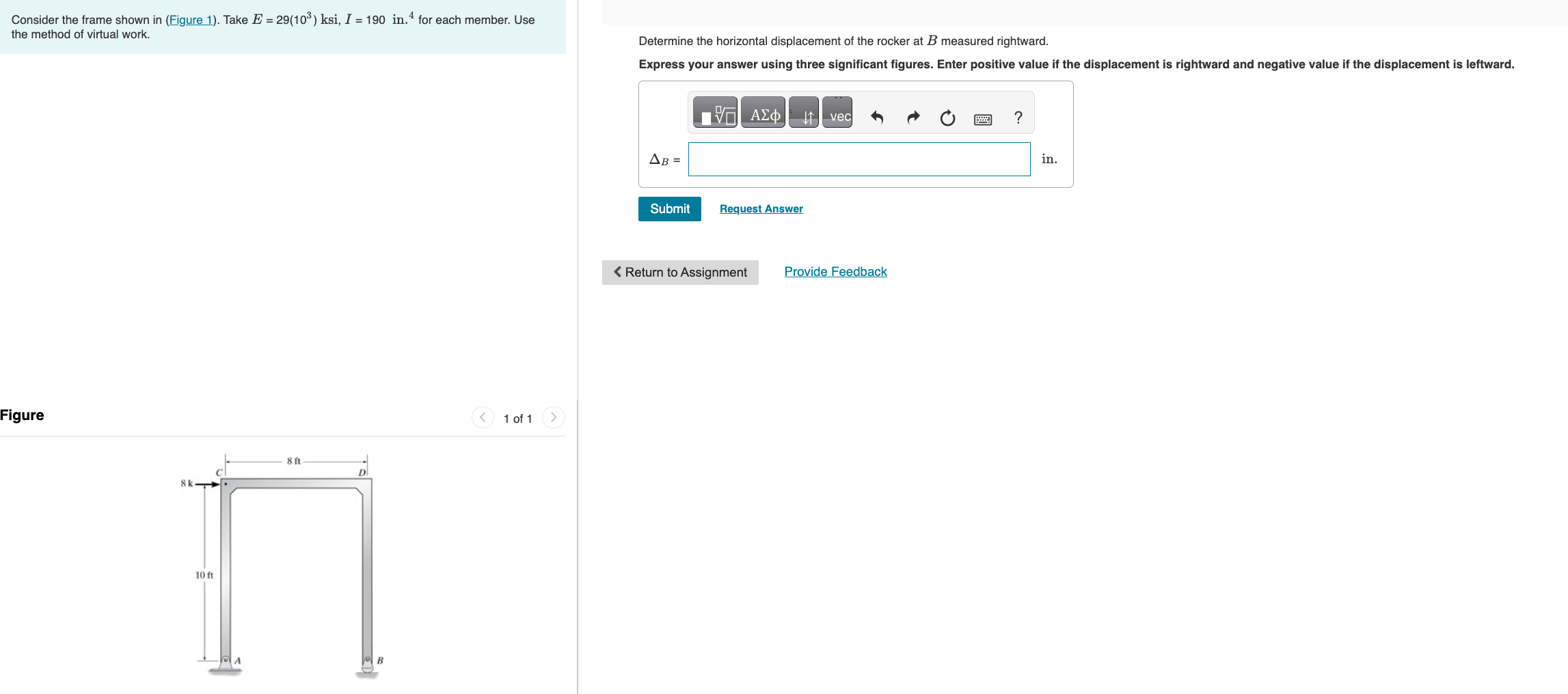 Solved Consider the frame shown in (Figure 1). Take | Chegg.com