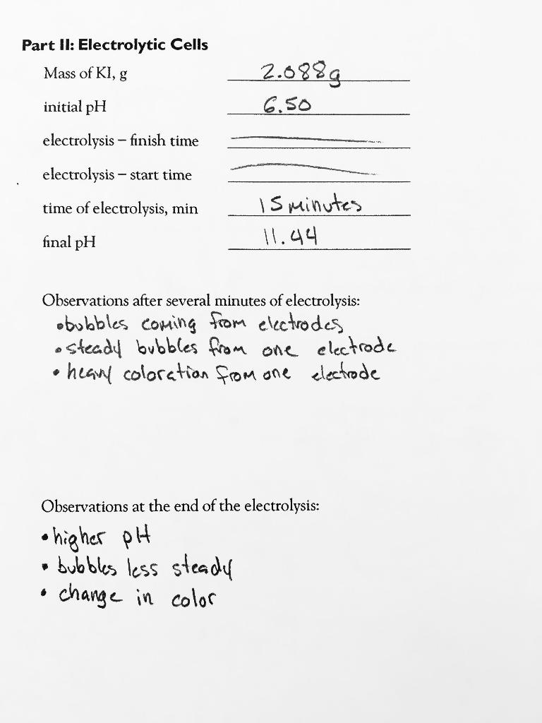 Solved Part I: Voltaic Cells A. Cell Potentials Using a | Chegg.com