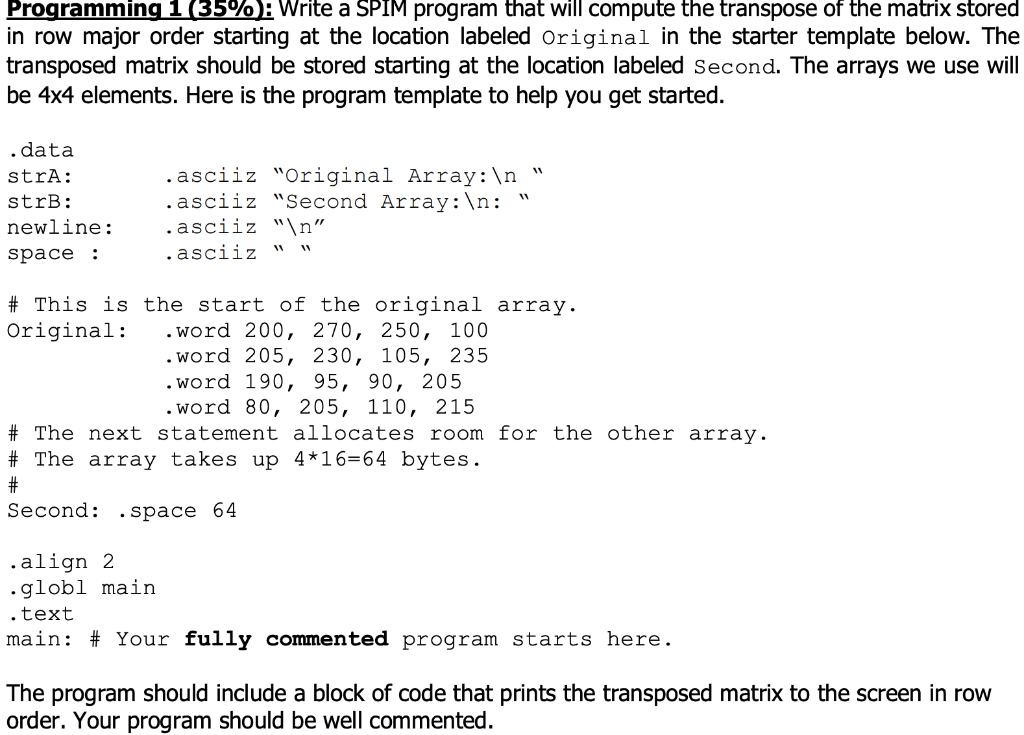 Solved Here Is The Template Code Data Stra Asciiz 