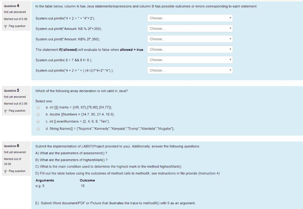Solved Question 4 Not yet answered Marked out of 600 | Chegg.com