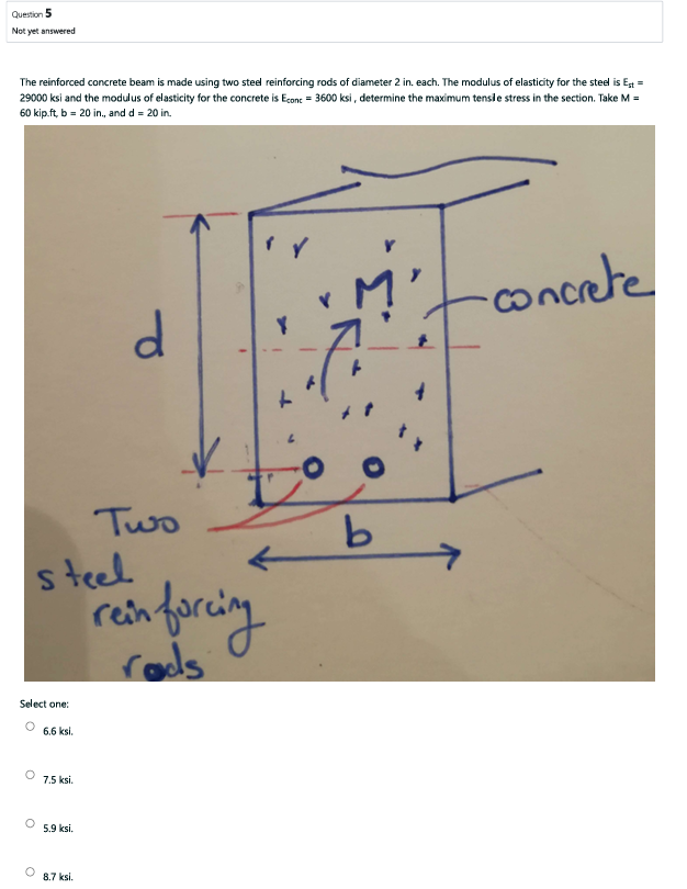 Solved Mechanical engineering:Question 5Not yet answeredThe | Chegg.com