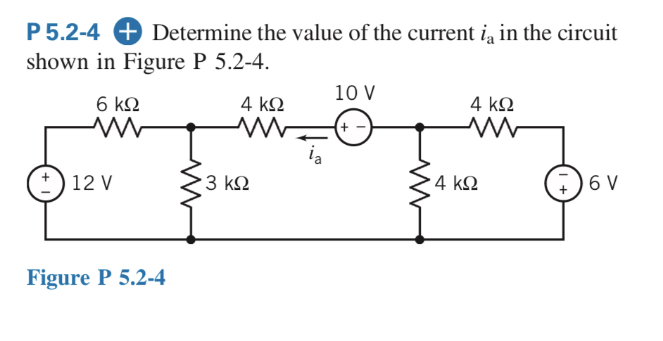 Solved P 5.2-2 + Consider the circuit of Figure P 5.2-2. | Chegg.com