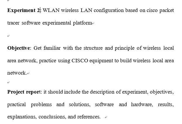 Experiment 2: WLAN wireless LAN configuration based | Chegg.com