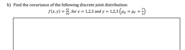 Solved 1) Covariance and Correlation Coefficients a) Find | Chegg.com
