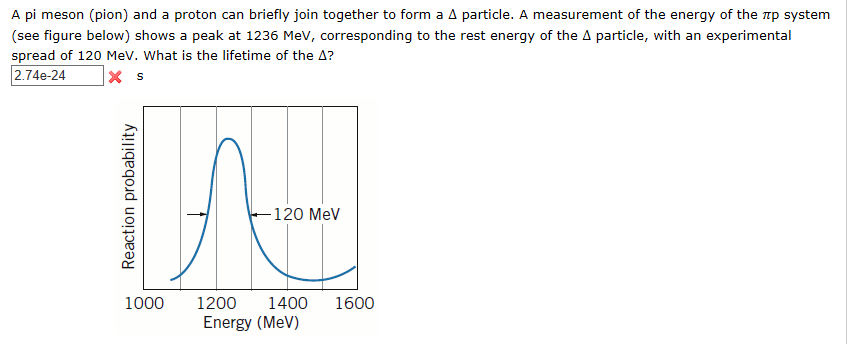 Solved A pi meson (pion) and a proton can briefly join | Chegg.com