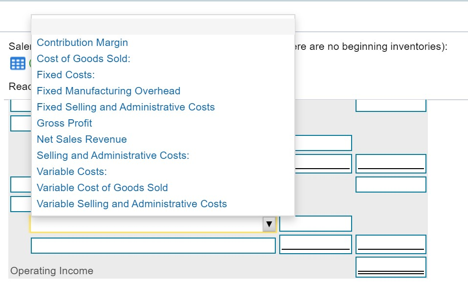 Solved Requirement 1. Using variable costing, calculate the | Chegg.com