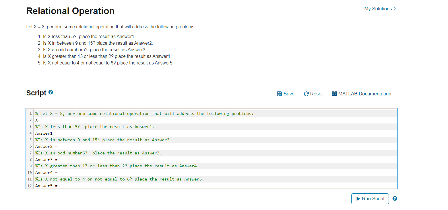 Solved Relational Operation My Solutions > Let X=8, perform | Chegg.com