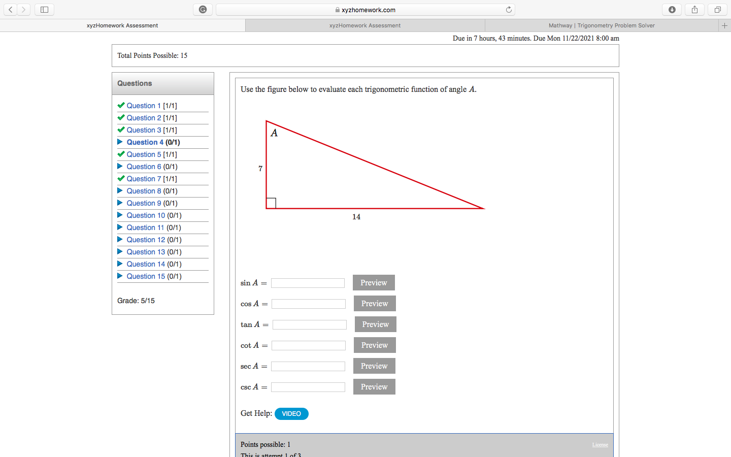 Solved xyzhomework.com G 0 xyzHomework Assessment | Chegg.com