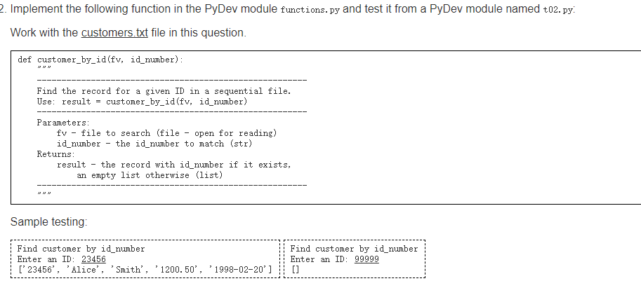 Solved 2. Implement the following function in the PyDev | Chegg.com