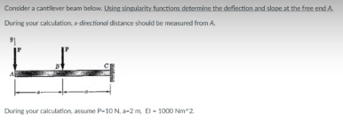 Solved Consider a cantilever beam below. Using singularity | Chegg.com