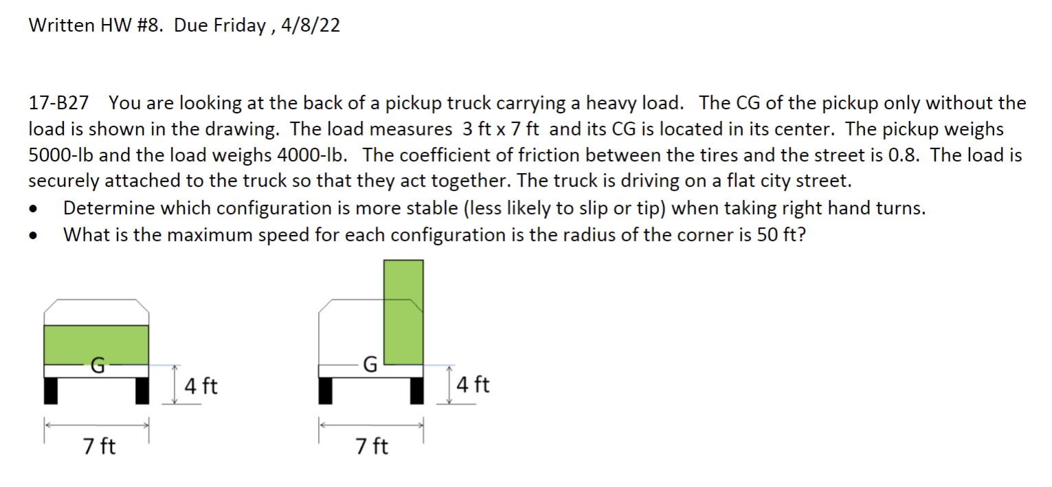Solved Written HW #8. Due Friday , 4/8/22 17-B27 You are | Chegg.com