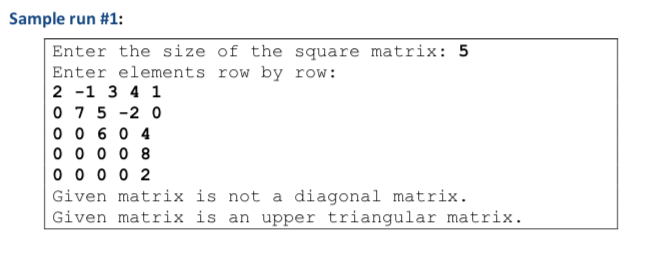 Solved Problem Statement Square Matrix 2d Array Number Rows Columns Write Program 