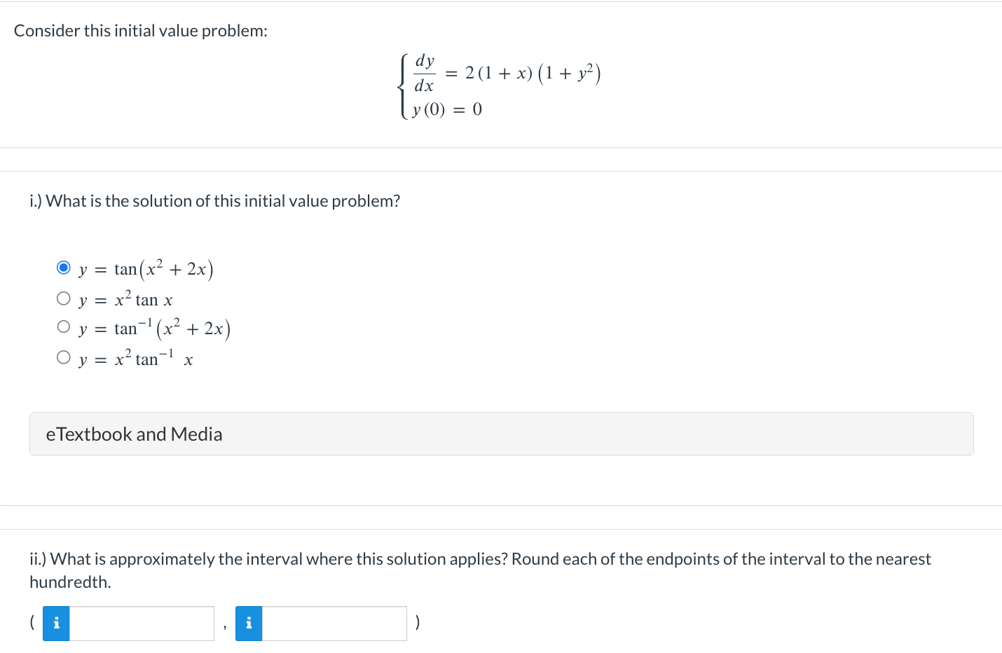 Solved Consider this initial value problem: | Chegg.com