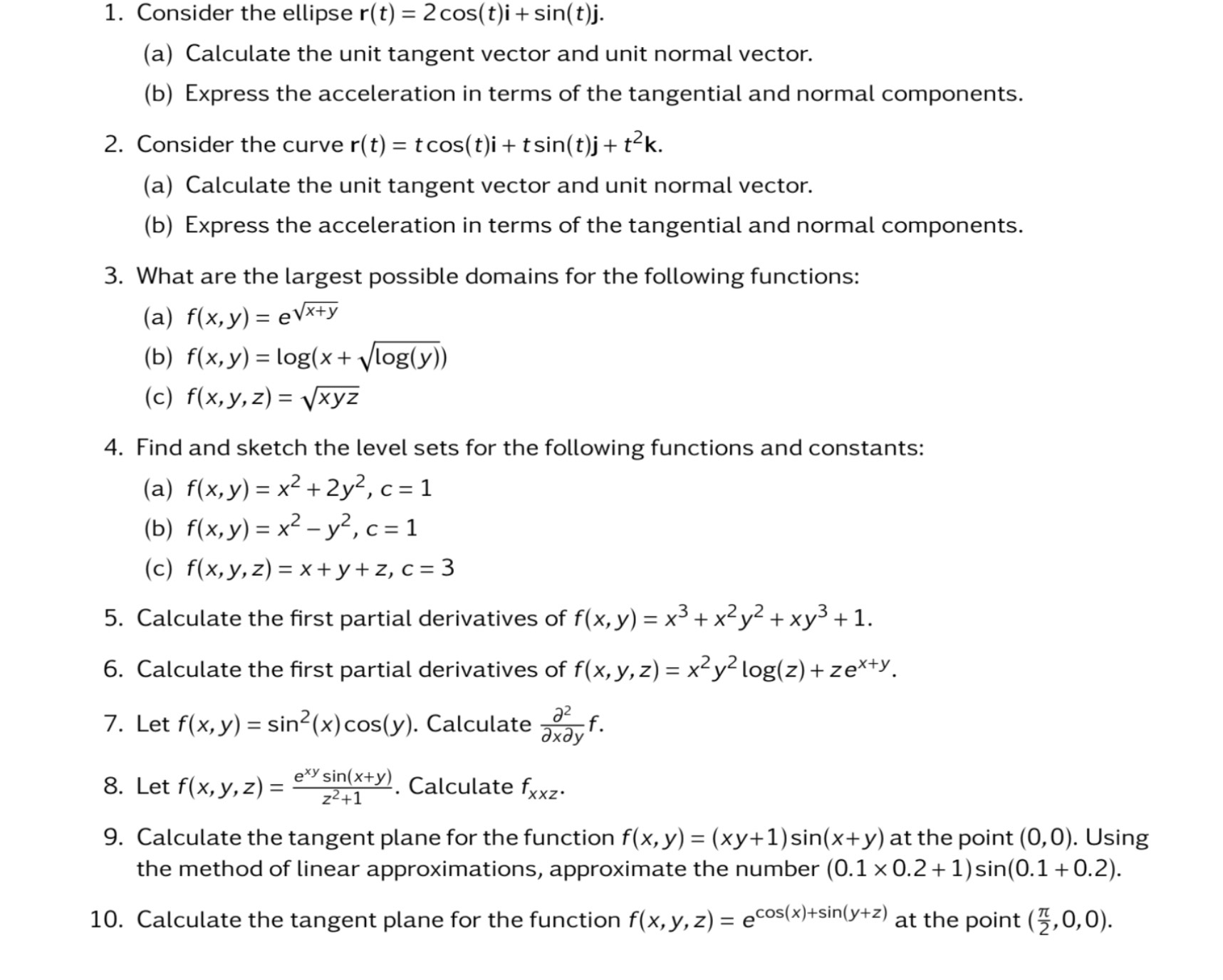 Solved 1.) ﻿Consider the ellipse r(t)=2cos(t)i+sin(t)j.(a) | Chegg.com