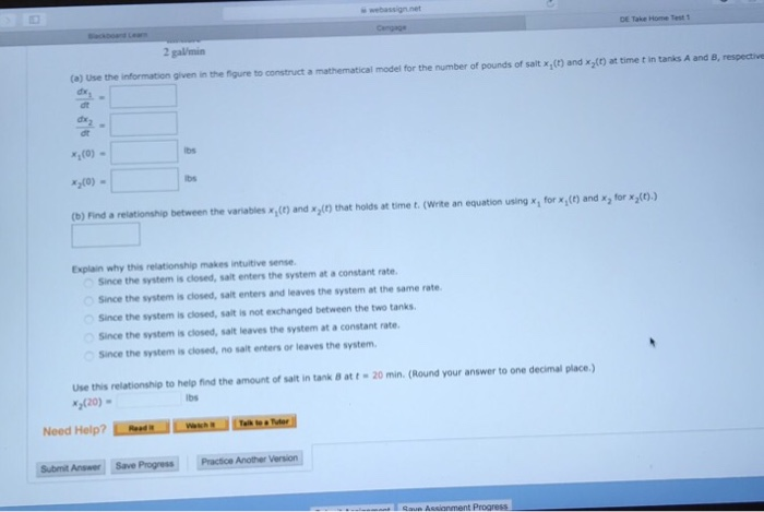 Solved 11 33009 Two very large tanks A and B are each | Chegg.com