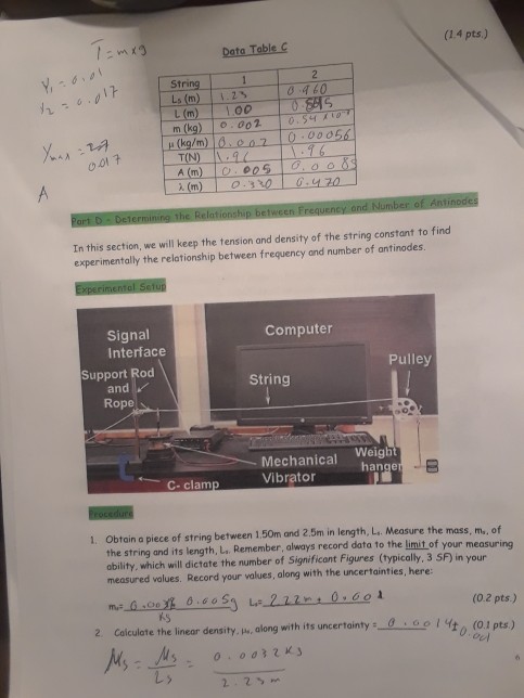 Solved 2 to 3 Partners Pasco String Vibrator Pasco | Chegg.com