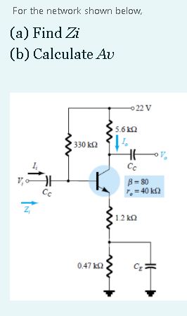 Solved For the network shown below, (a) Find zi (b) | Chegg.com