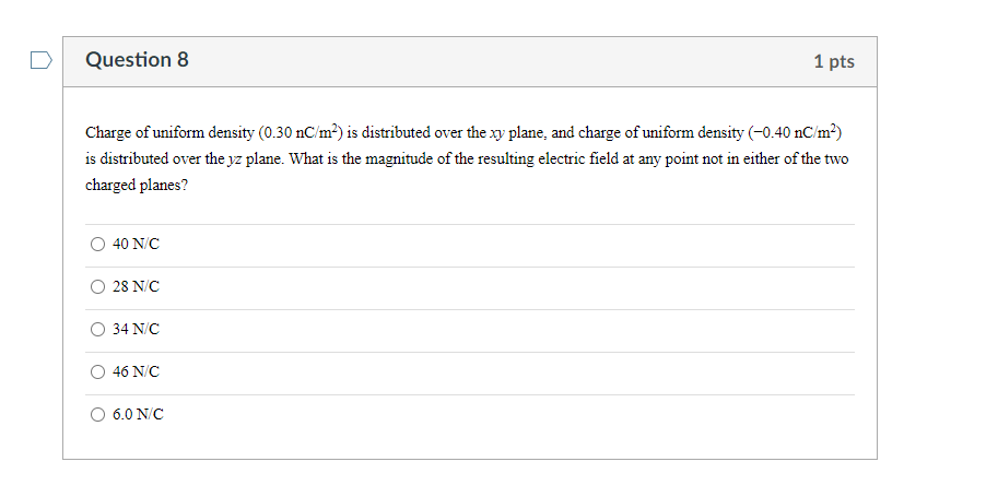 Solved Charge of uniform density (0.30nC/m2) is distributed | Chegg.com