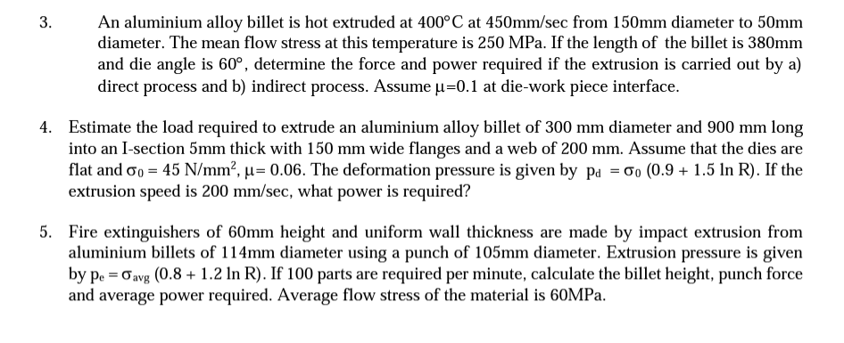 Solved please solve all questions with detailed formulae and | Chegg.com