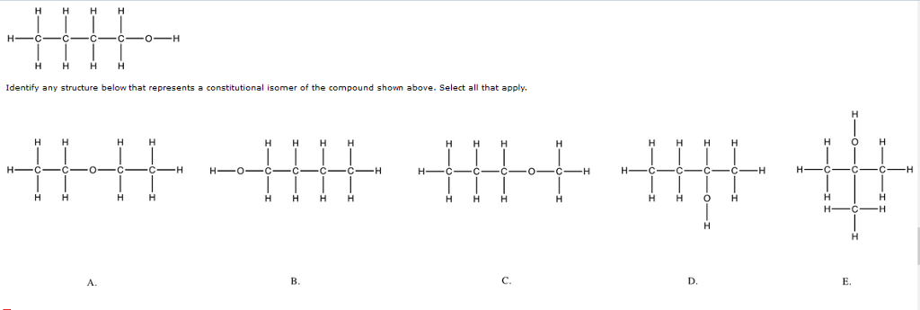 Solved Identify any structure below that represents a | Chegg.com