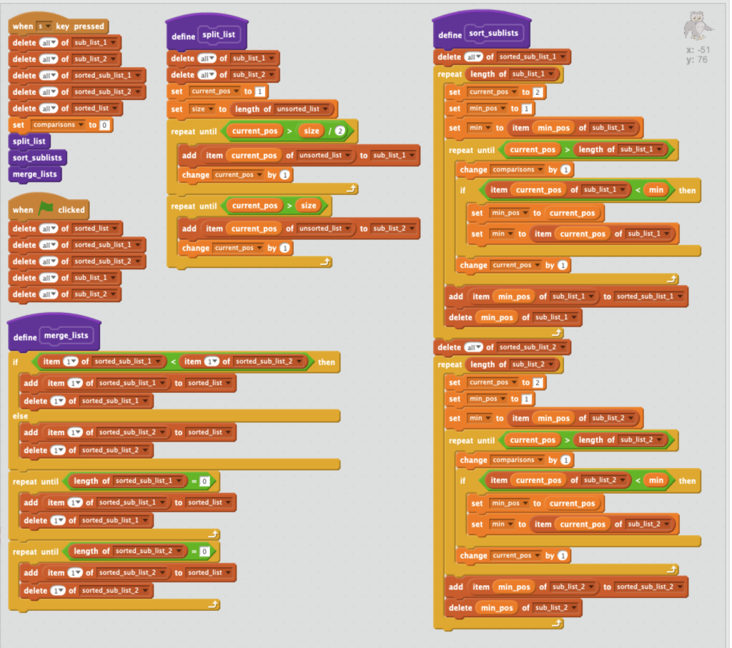 Solved I need to write a scratch merge_list to sort two | Chegg.com