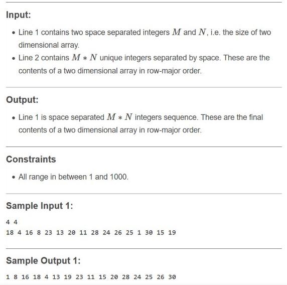 Solved 2D Mergesort Problem Code: Tweet Like Share Sign Up | Chegg.com