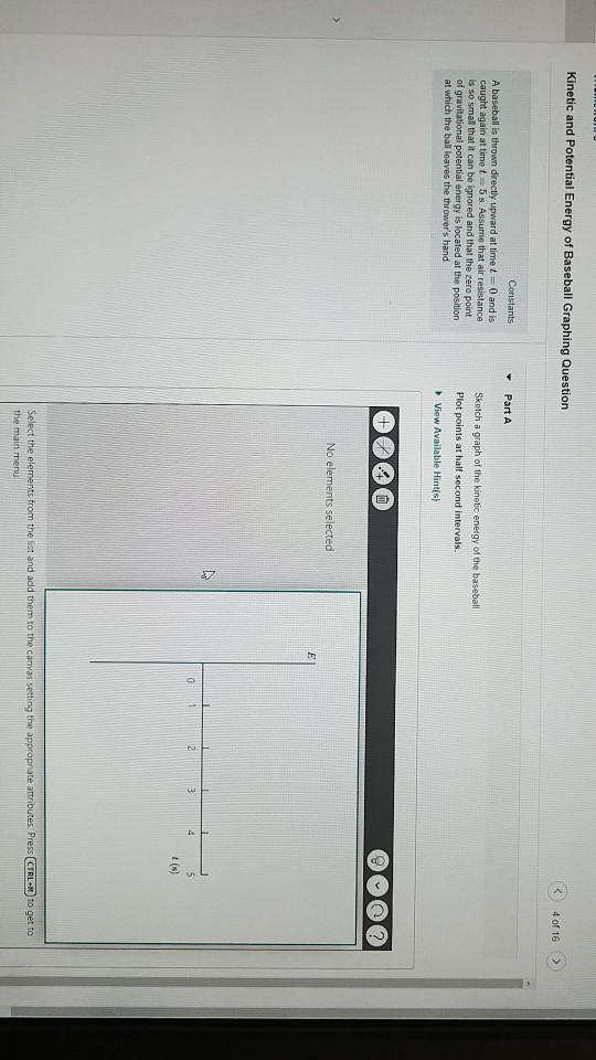 Solved Kinetic and Potential Energy of Baseball Graphing | Chegg.com