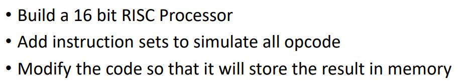 Solved • Build a 16 bit RISC Processor • Add instruction | Chegg.com