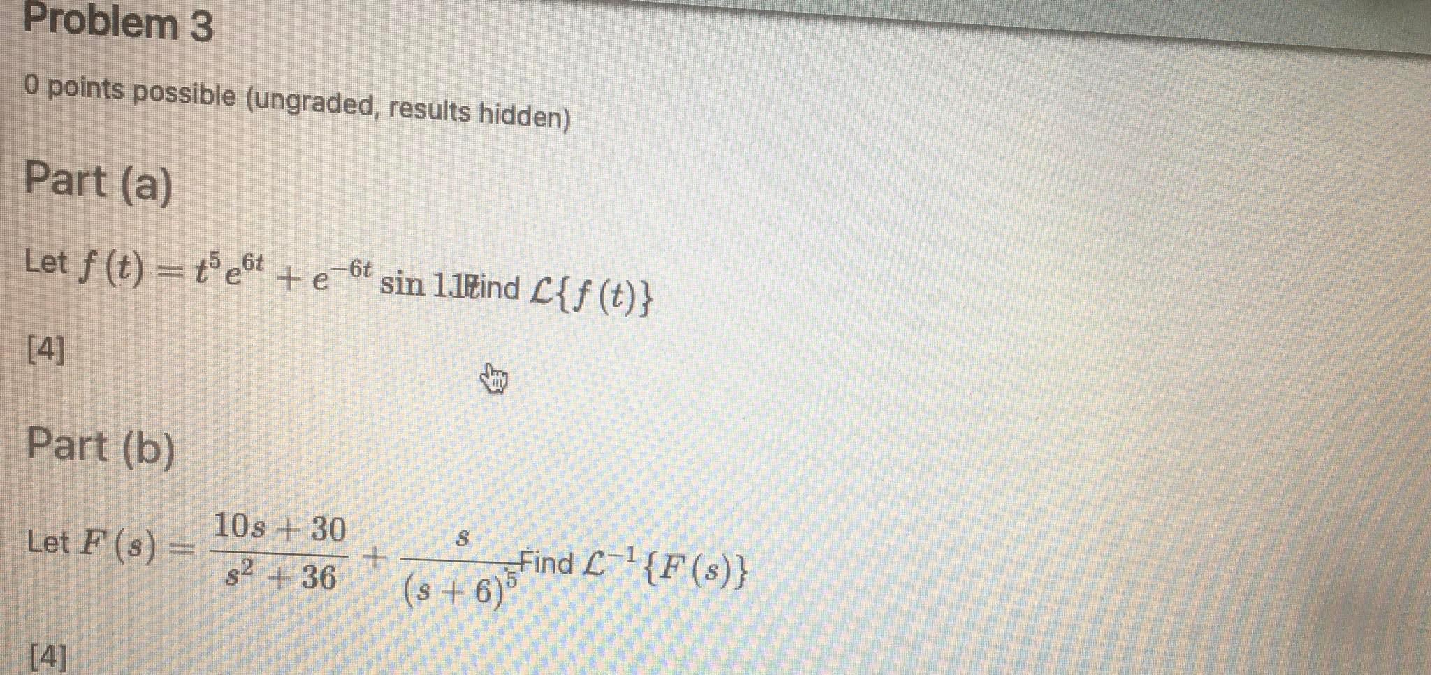 Solved Problem 3 O points possible (ungraded, results | Chegg.com