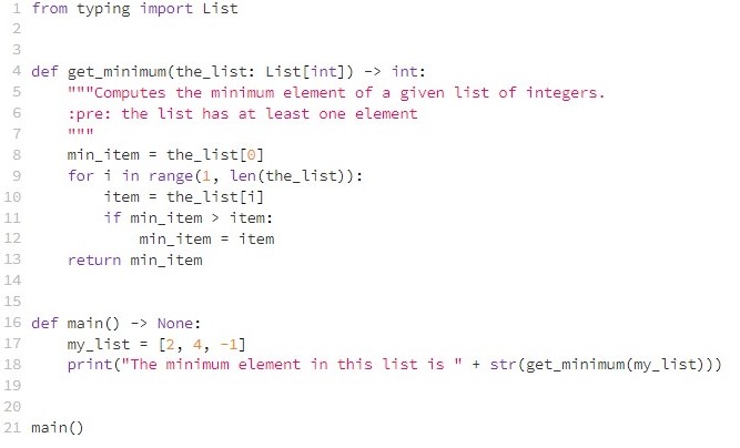 Solved 1 from typing import List 2 3 4 def | Chegg.com