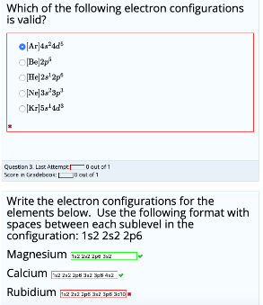 Solved What is wrong with the following electron | Chegg.com