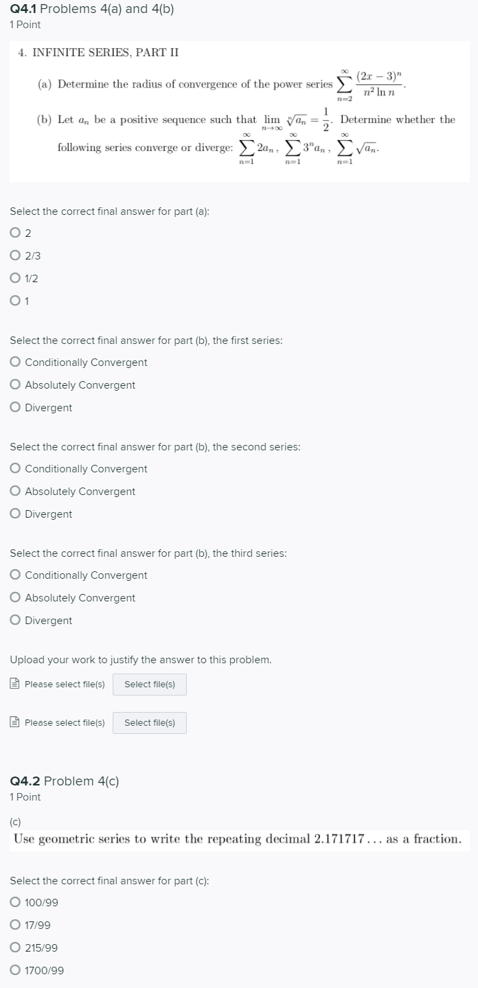 Solved This is a two part question if you don't mind doing | Chegg.com