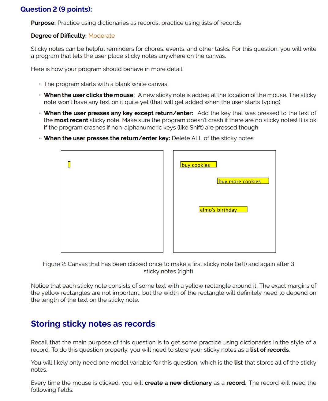 Solved Question 2 (9 ﻿points):Purpose: Practice using | Chegg.com