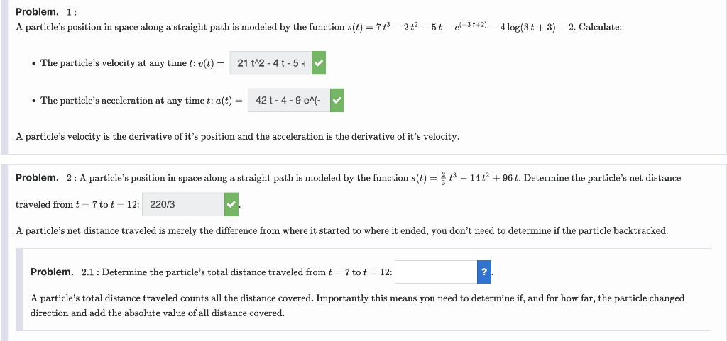 Solved Determine the particle’s total distance traveled from | Chegg.com