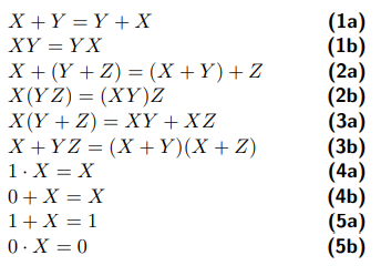Solved = X + Y = Y + X XY NYX X + (Y + 2) = (X+Y) +Z X(YZ) = | Chegg.com