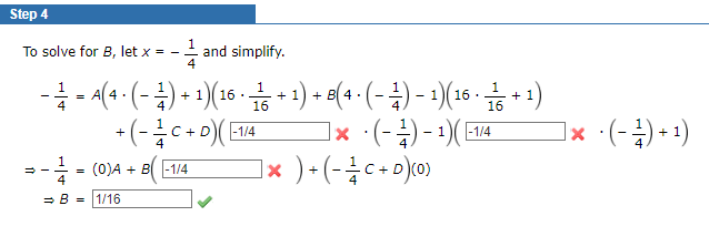 Step 4To solve for B, ﻿let x=-14 ﻿and | Chegg.com