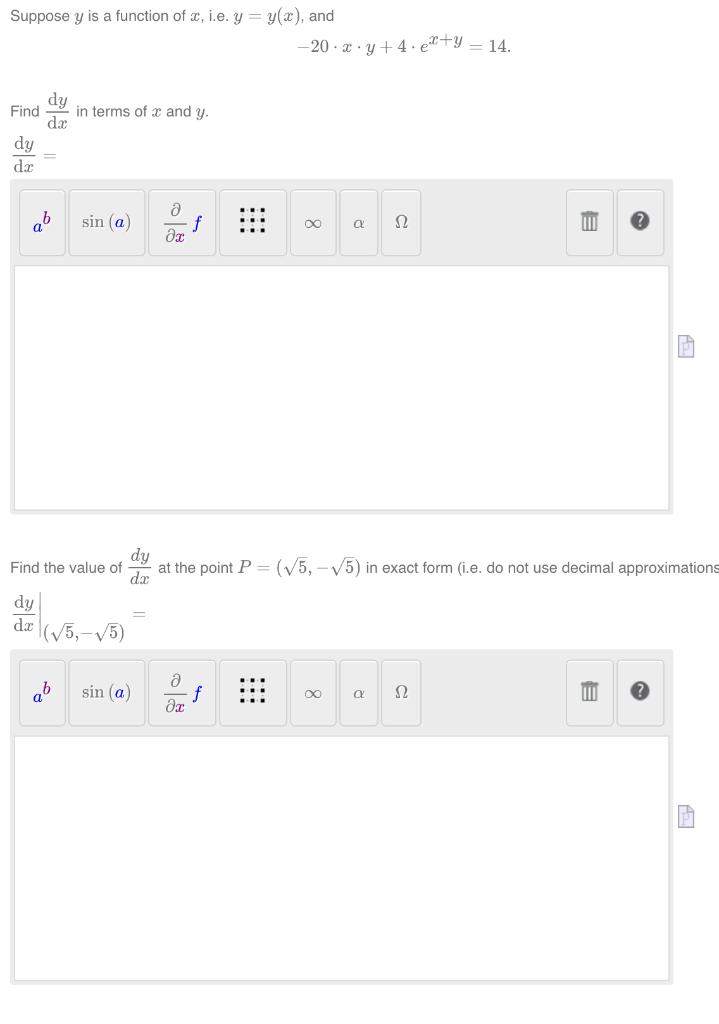 Solved Suppose y is a function of s, i.e. y = y(x), and | Chegg.com