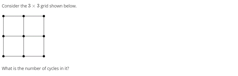 Solved Consider the 3 x 3 grid shown below. What is the | Chegg.com