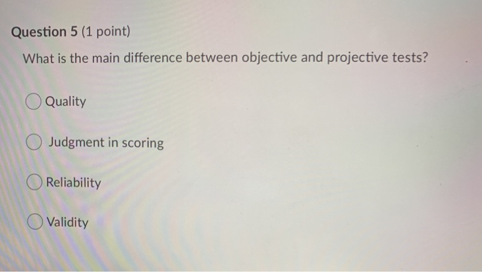 Solved Question 5 (1 point) What is the main difference | Chegg.com