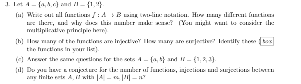 Solved 3 Let A Abc And B 12 A Write Out All 